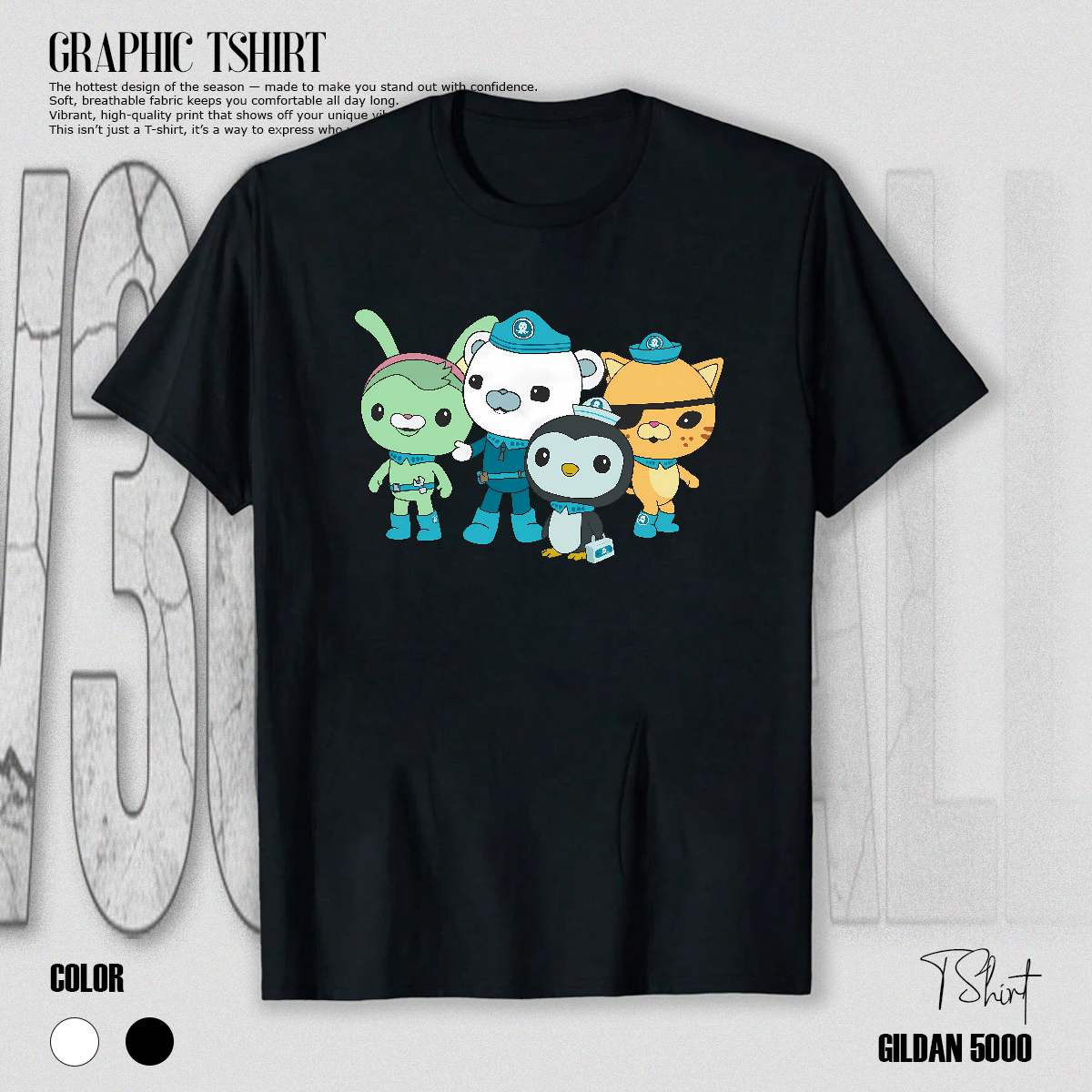 Underwater Animal Crew Adventure Inspired Cute Ocean Cartoon Unisex T ...