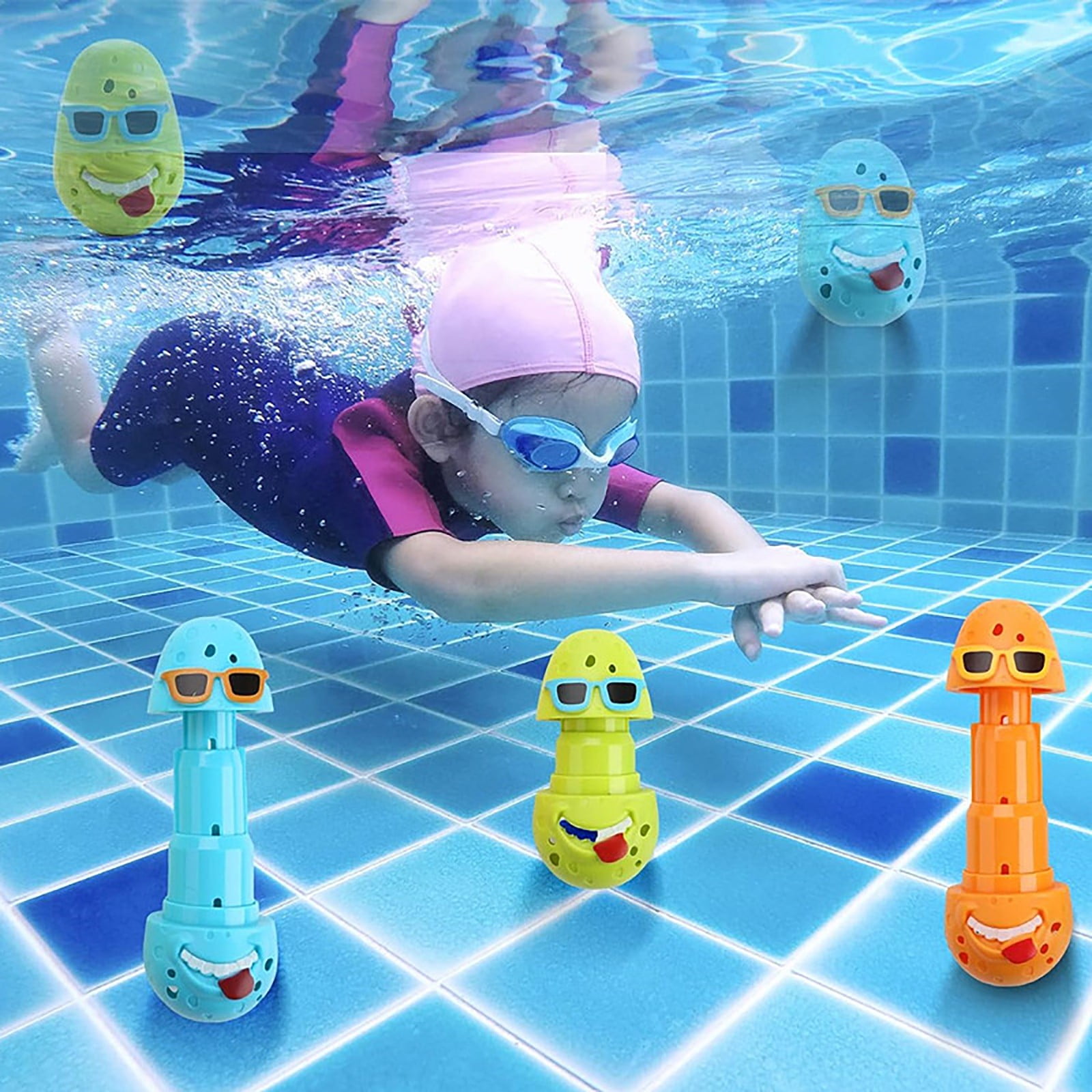 Underwater Breath-Holding Training Toy – Clown Face Swim Trainer For ...