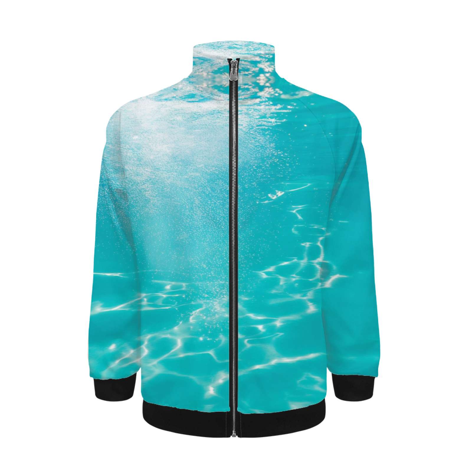 Underwater Bubbles Blue Ocean Jacket Men's Street Cool Long Sleeves ...