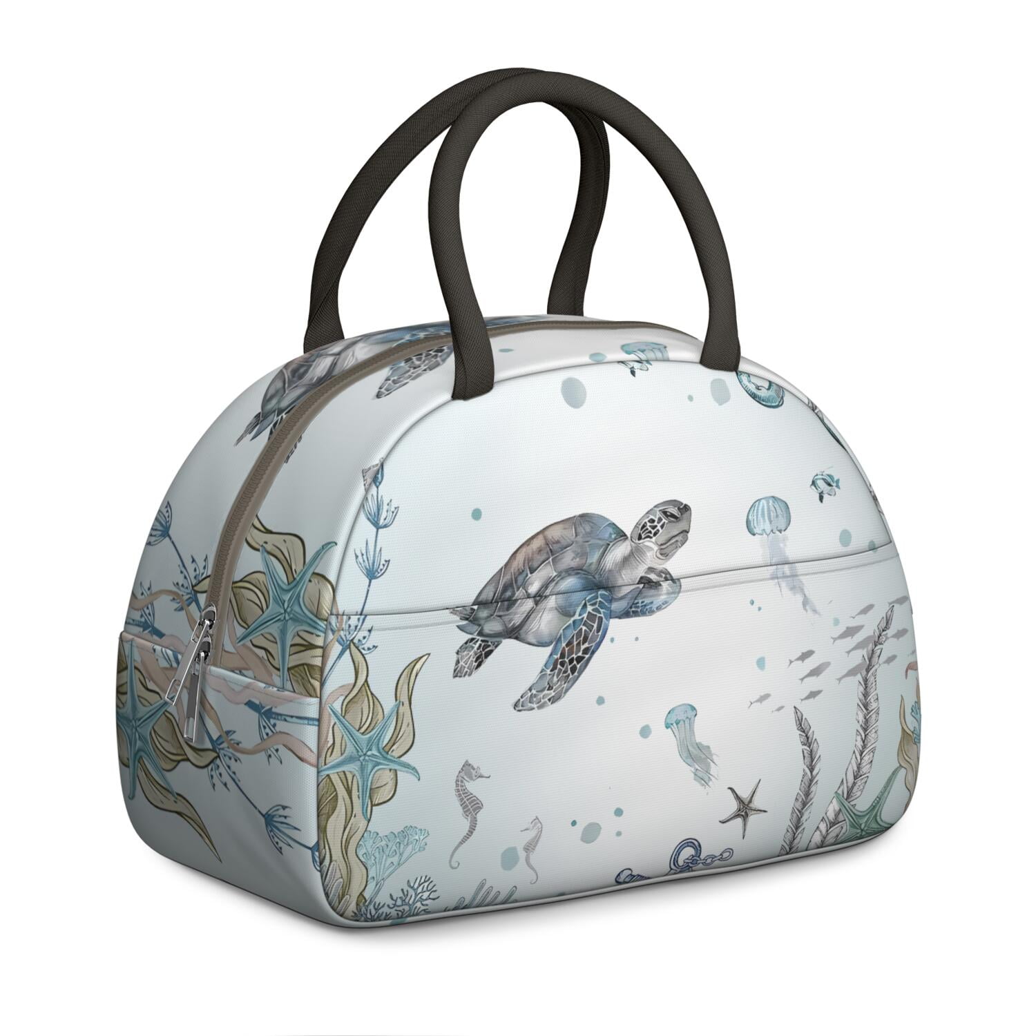 Underwater Cartoon Turtle Lunch Box with Tropical Marine Design, Cute ...