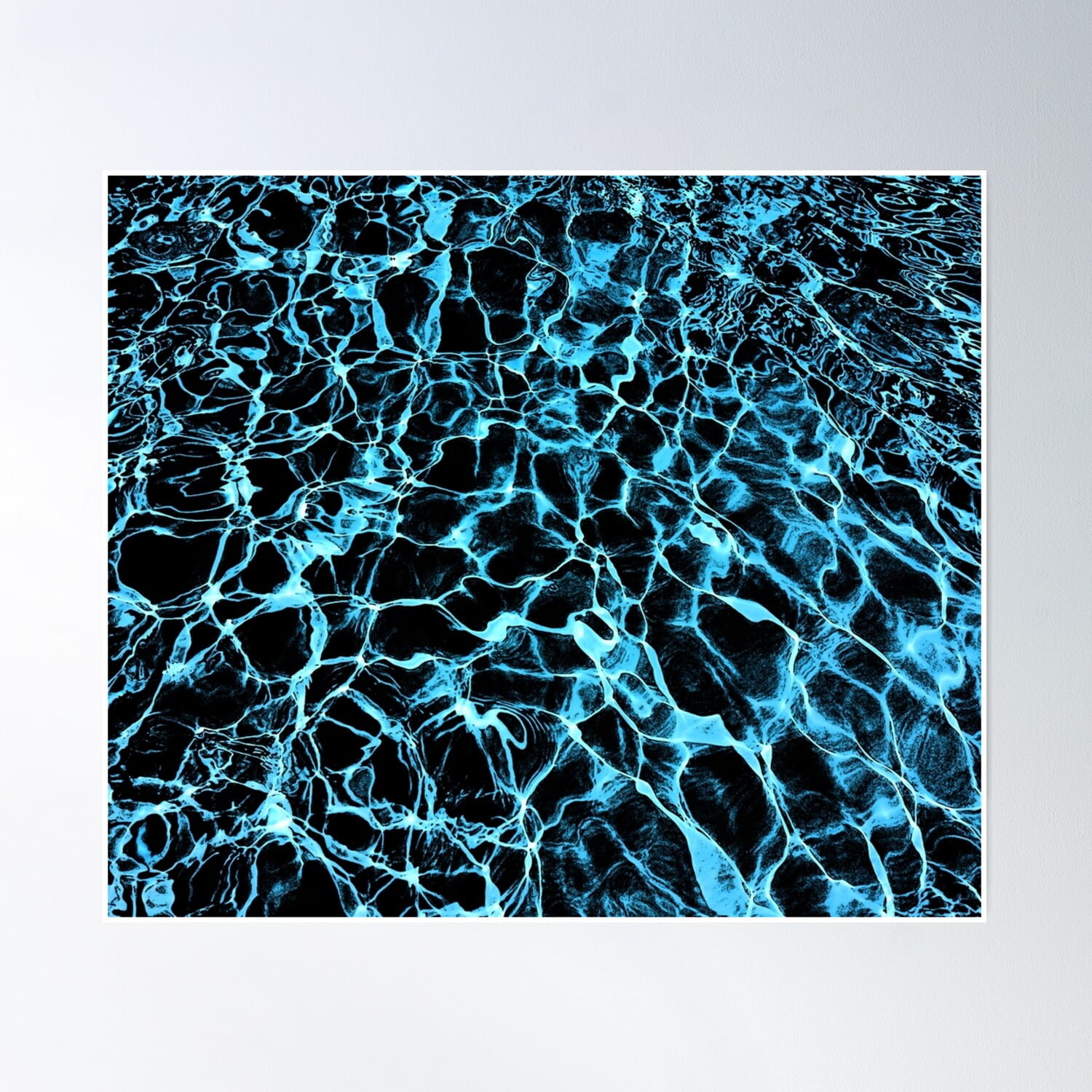 Underwater Contours Poster Wall Art, Modern Wall Decor, 24x36 UNFRAMED ...