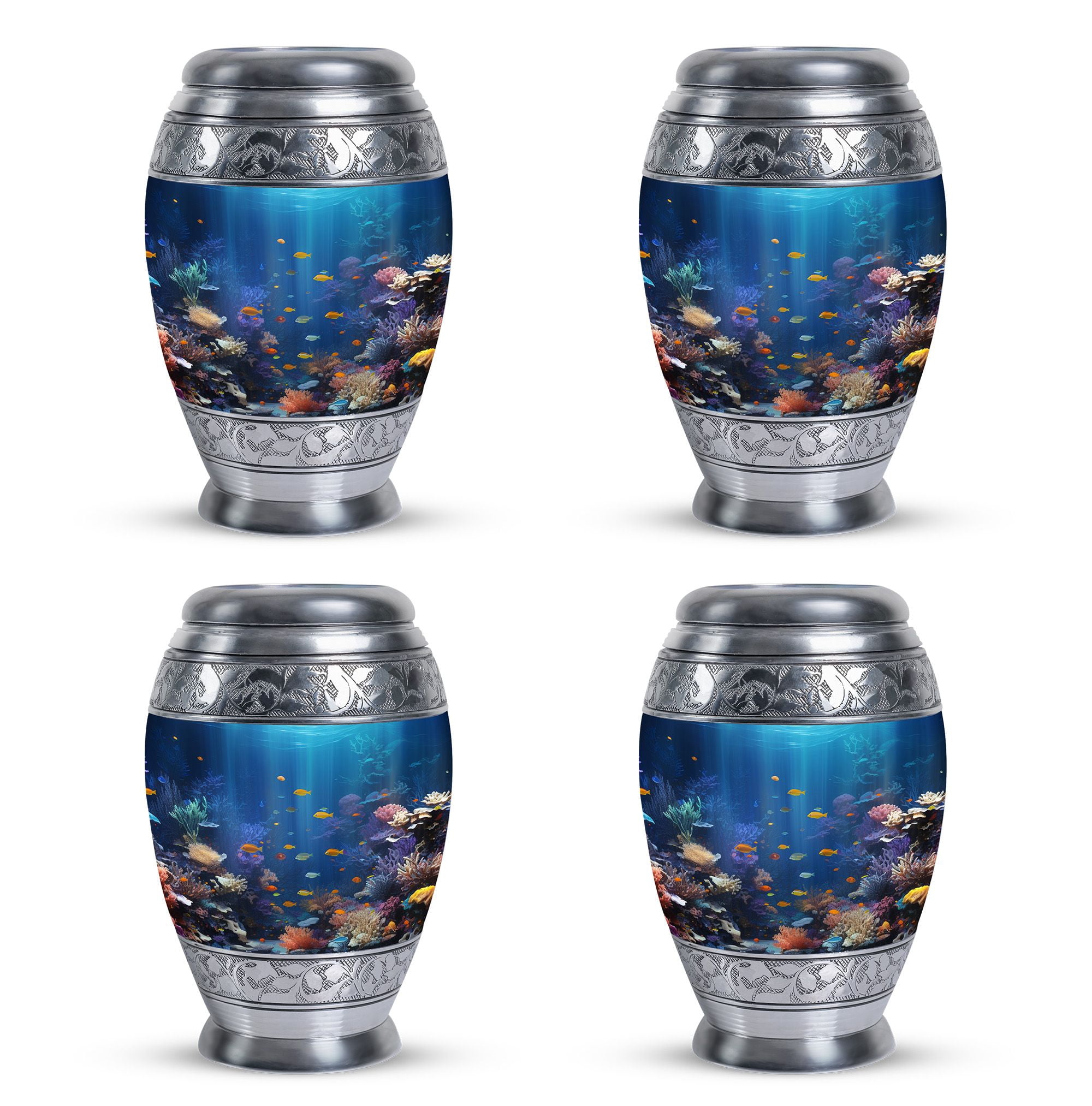 Underwater Coral Paradise Urns For Ashes - Small Keepsake Urns For ...