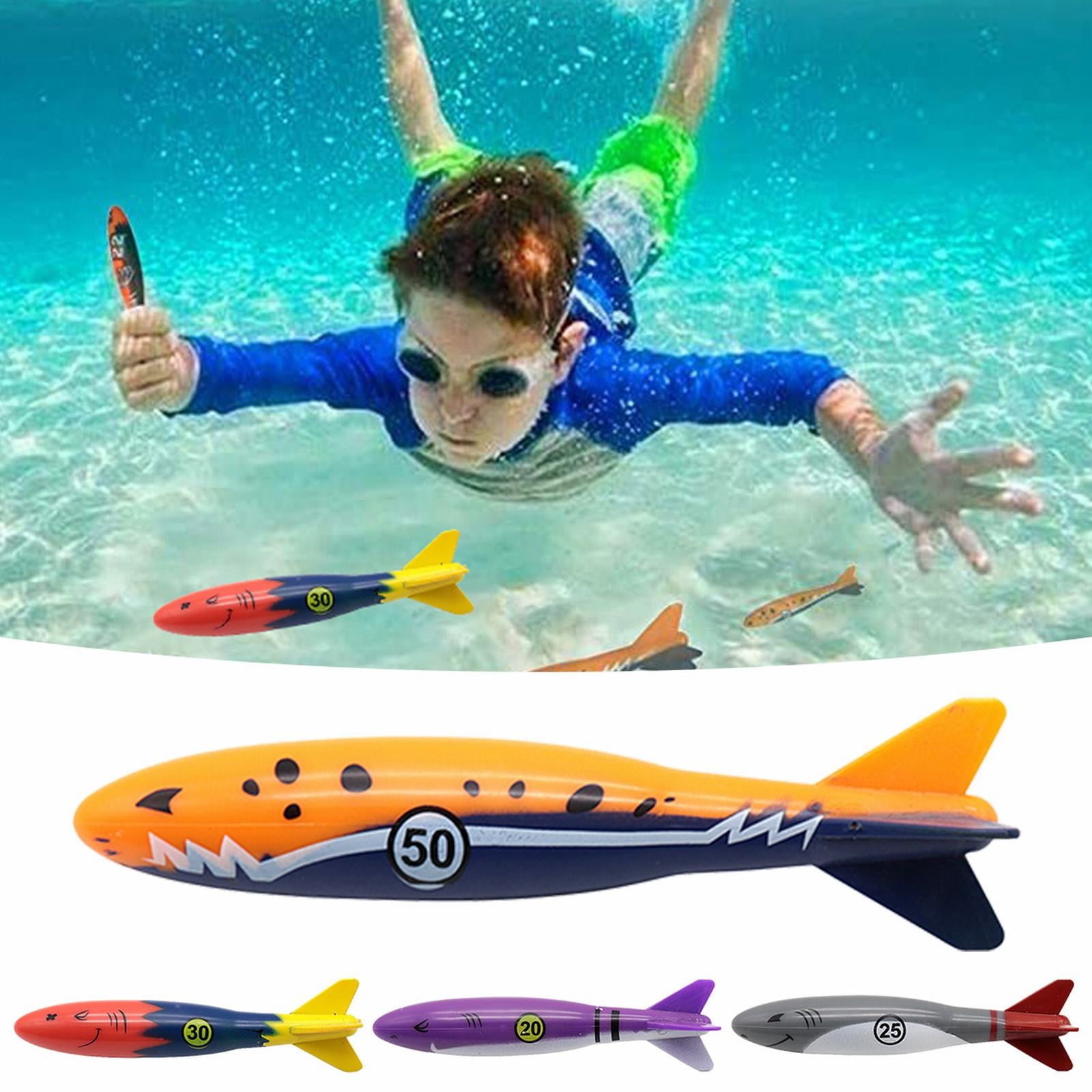 Underwater Diving Swimming Pool Toy Glides Up To Water Games For Boys ...