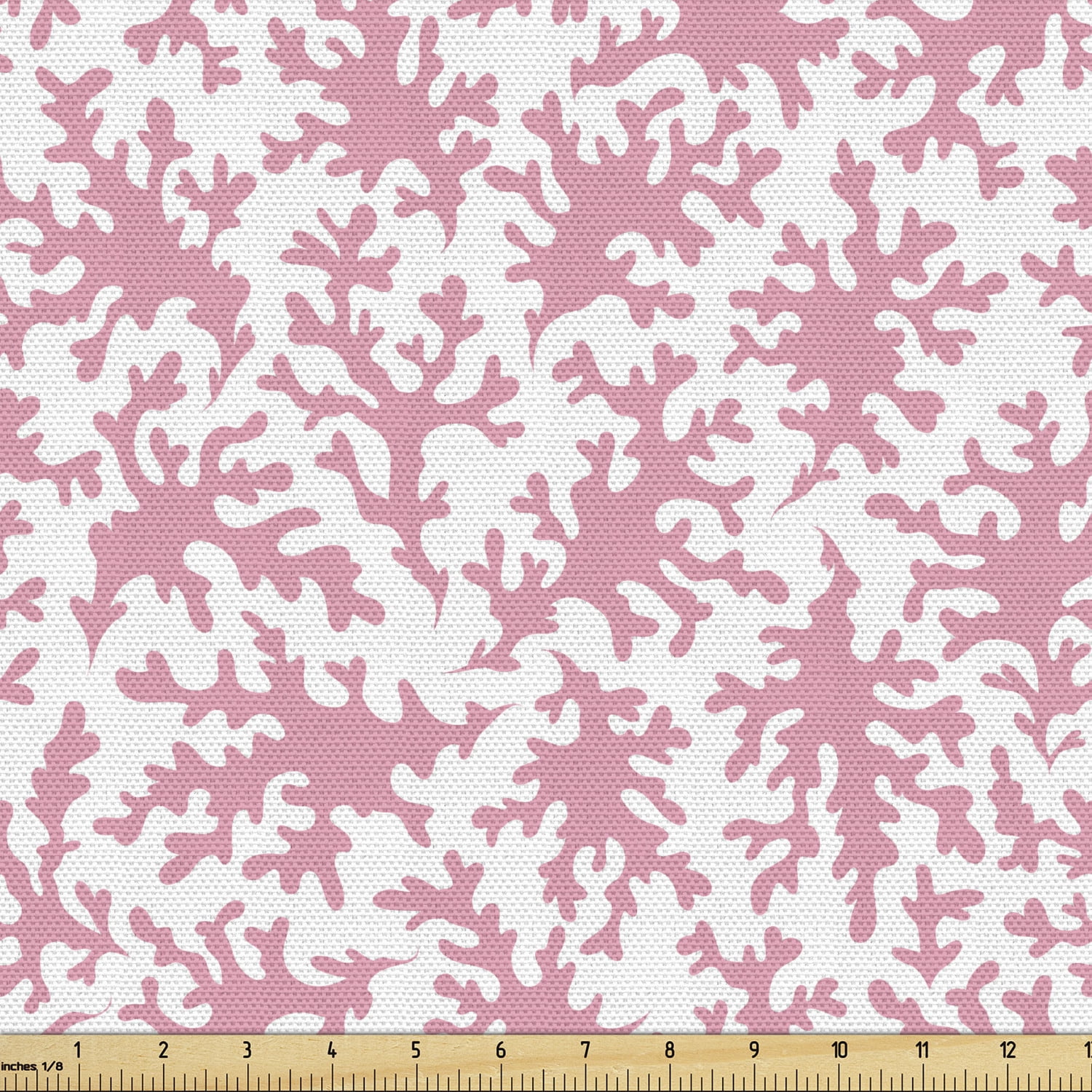 Underwater Fabric by the Yard, Pastel Soft Toned Monochrome Ocean ...