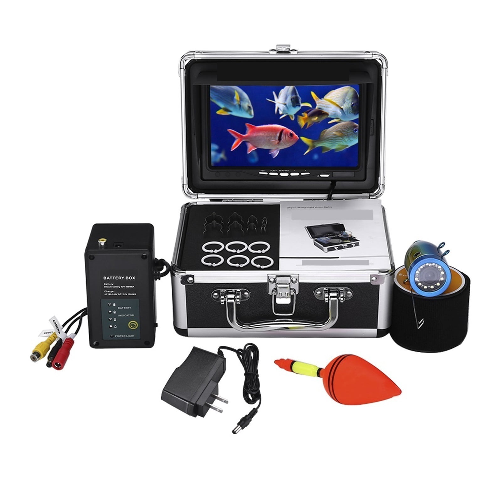 Underwater Fish Finder 7 Inch Monitor Fishing Camera Kit With DVR Video ...