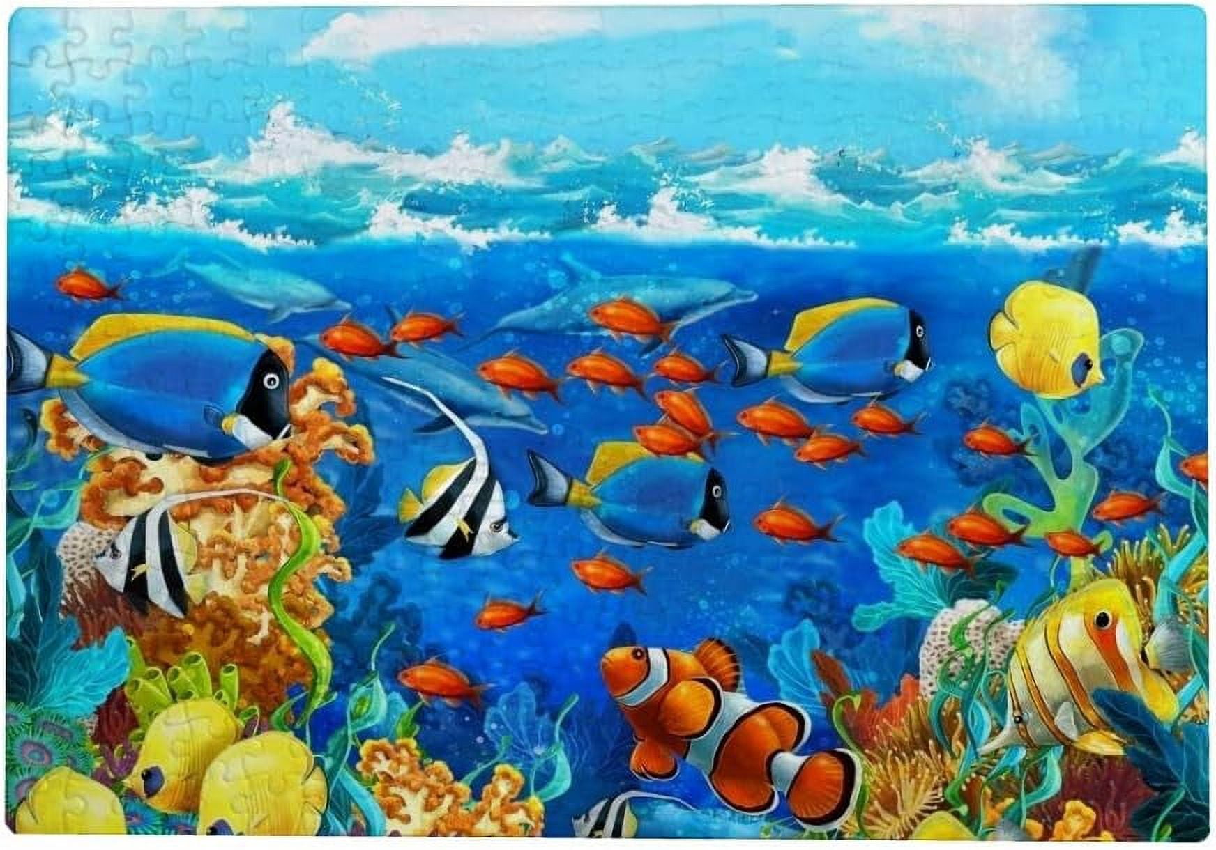 Underwater Fishes Coral Reef Jigsaw Puzzles for Adults 1000 Pieces Fun ...