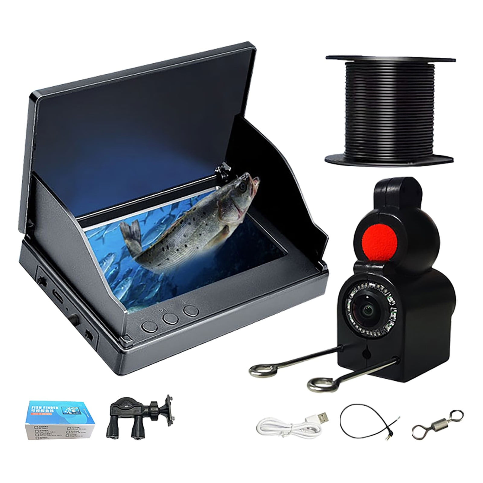 Underwater Fishing Camera, 220° Wide-Angle with Infrared Night Vision ...
