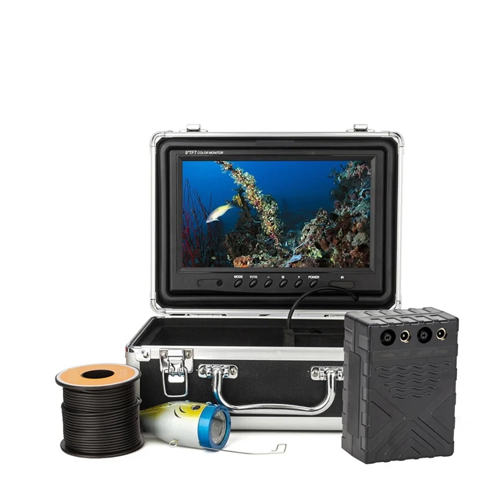 Underwater Fishing Camera 7'' HD 1080P Ice 5000AMH Battery IR & LED ...