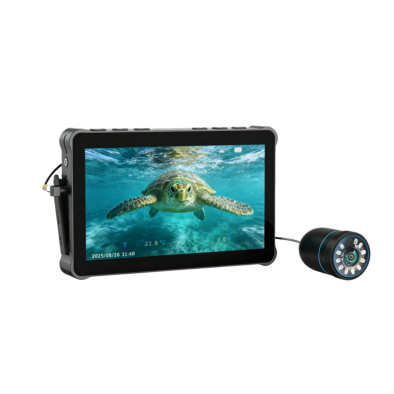 Underwater Fishing Camera: 7-inch High-Brightness Display + 2MP Wide ...