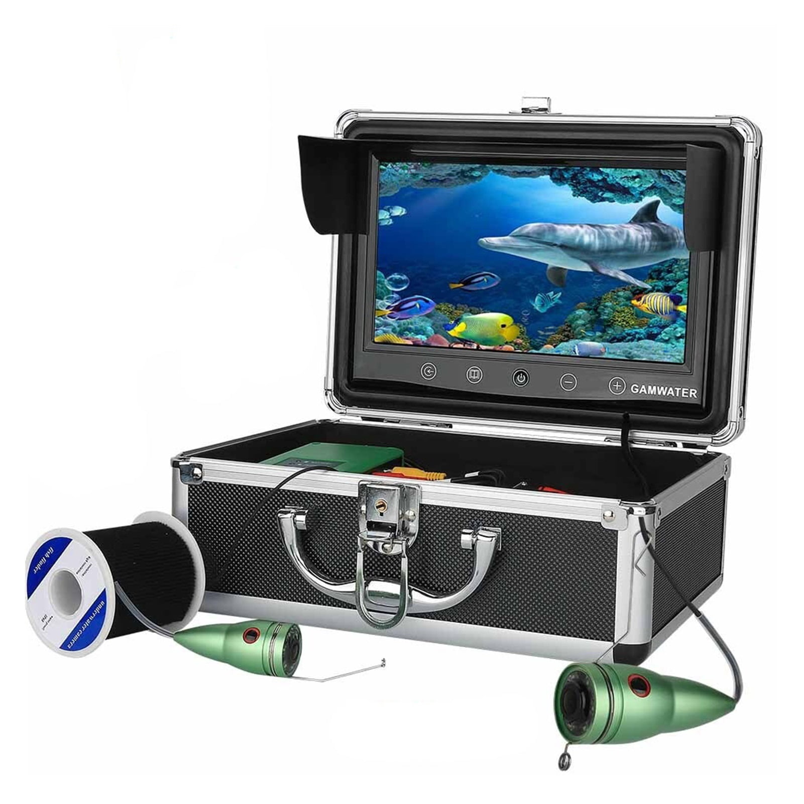 Underwater Fishing Camera Kit 9inch Color Monitor 10M/20M/30M 1000TVL ...