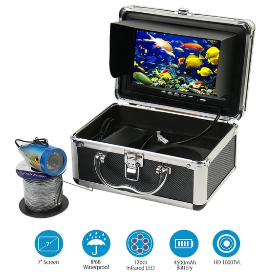 Underwater Fishing Camera Kit,Ip68 Waterproof 7'' Color Lcd Camera With ...