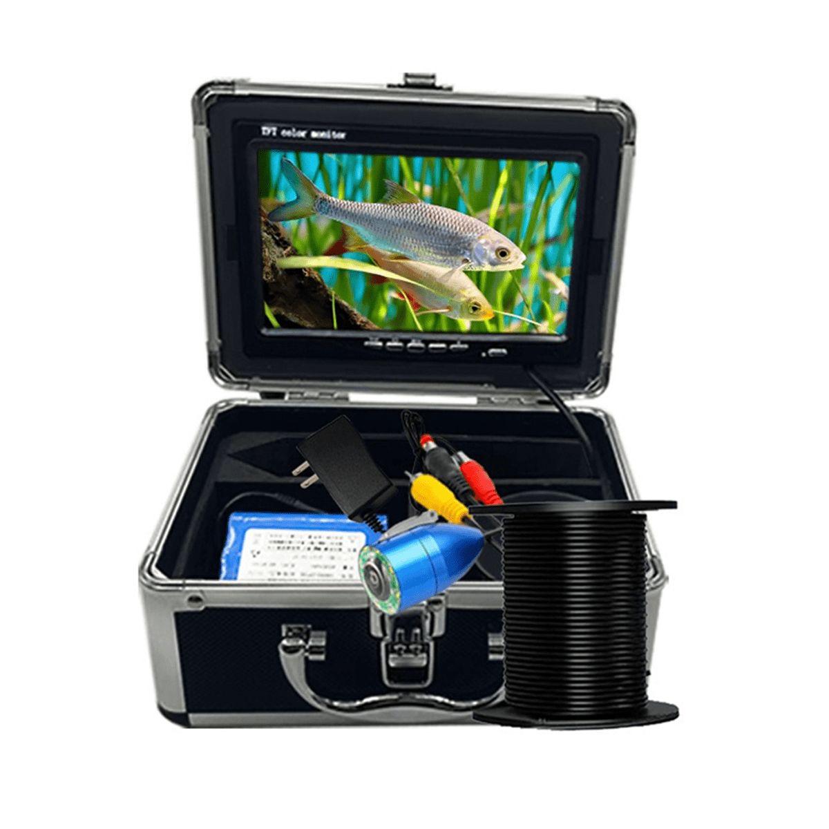Underwater Fishing Camera LCD Monitor Fish Finder Waterproof 1000TVL ...