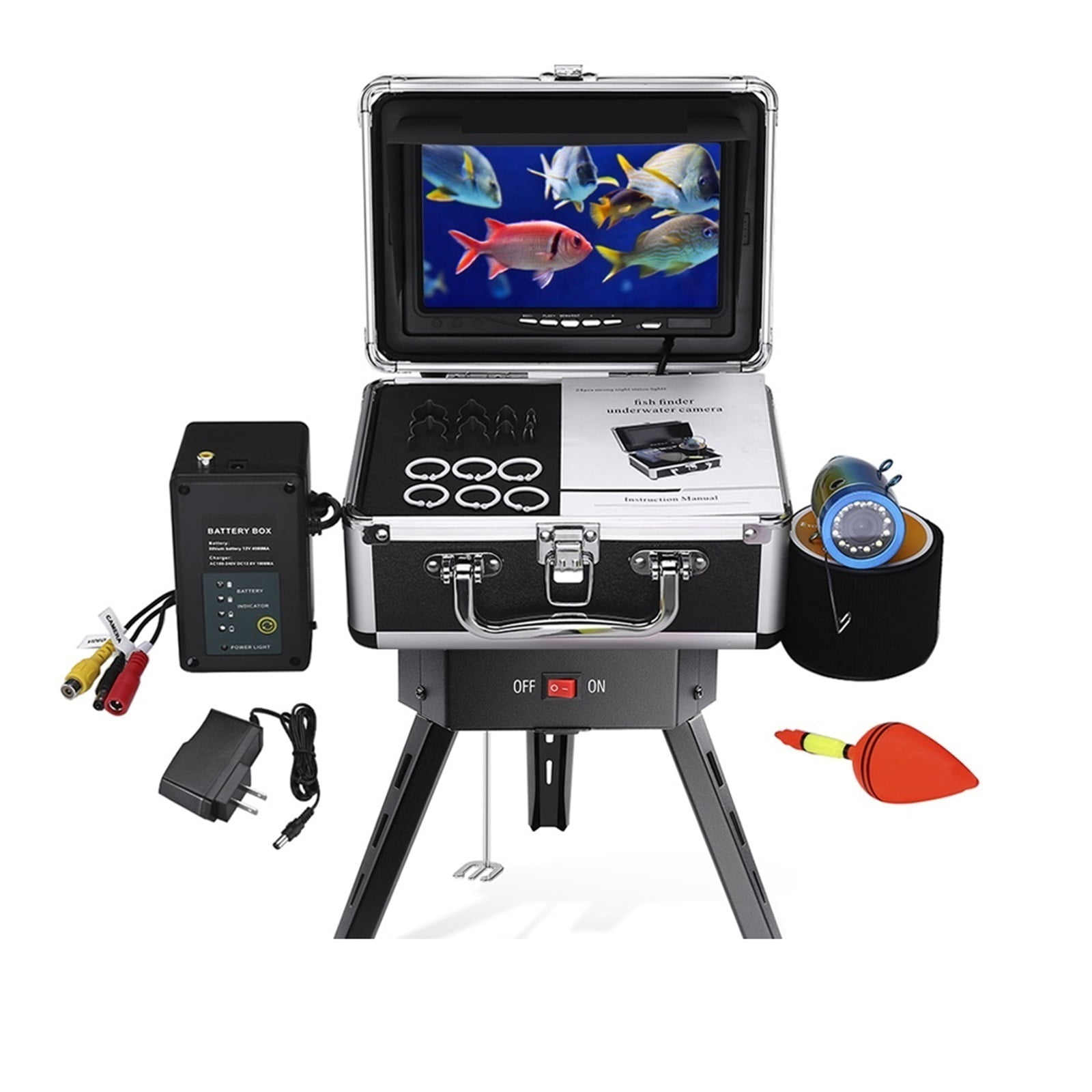 Underwater Fishing Camera Fishing Positioner 1000TVL Fish Finder 7 Inch ...