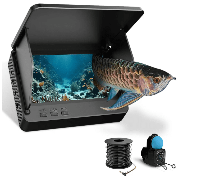 Underwater Fishing Camera with 5-inch HD Monitor, 220° Wide-Angle ...