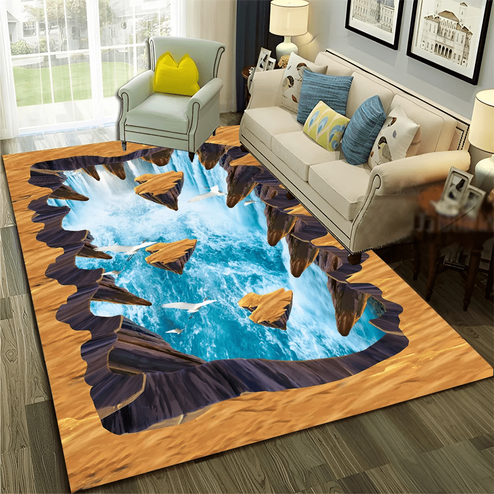 Underwater HD Hallucination Vision 3D Illusion Carpet Rug for Home ...