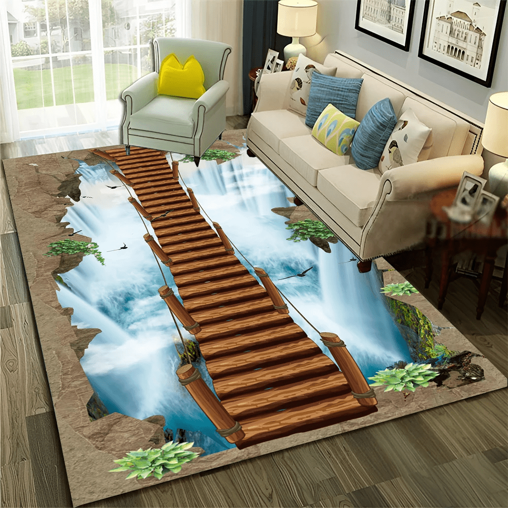 Underwater HD Hallucination Vision 3D Illusion Carpet Rug for Home ...