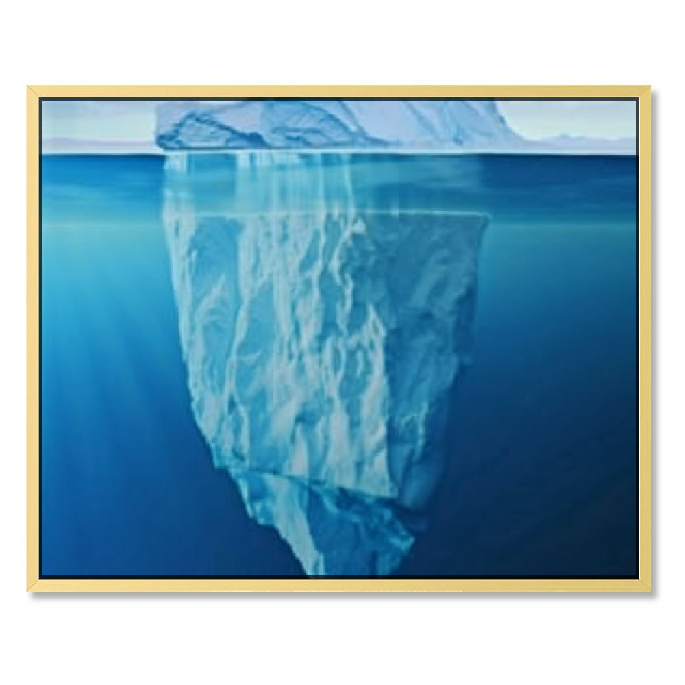 Underwater Iceberg Modern Creative Aesthetic Poster Canvas Painting ...