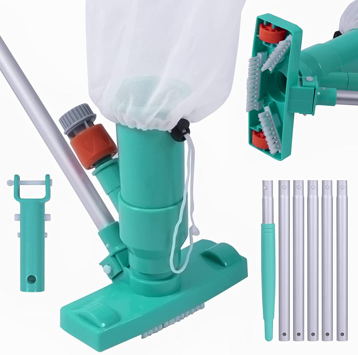 Underwater Jet Vacuum Cleaner, Portable Pool Vacuum Jet Cleaner W/Brush ...