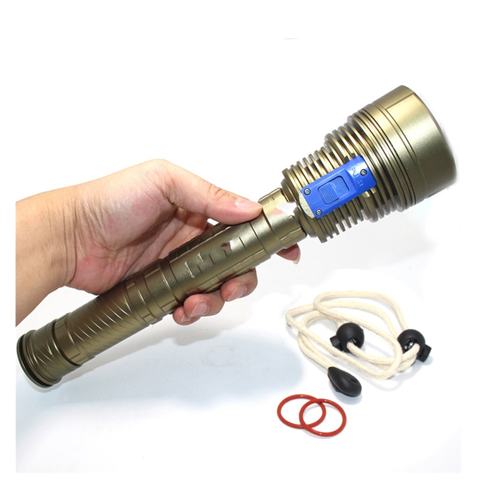 Underwater LED Diving Flashlight 8000 Lumens L2 Under Water 200m Depth ...