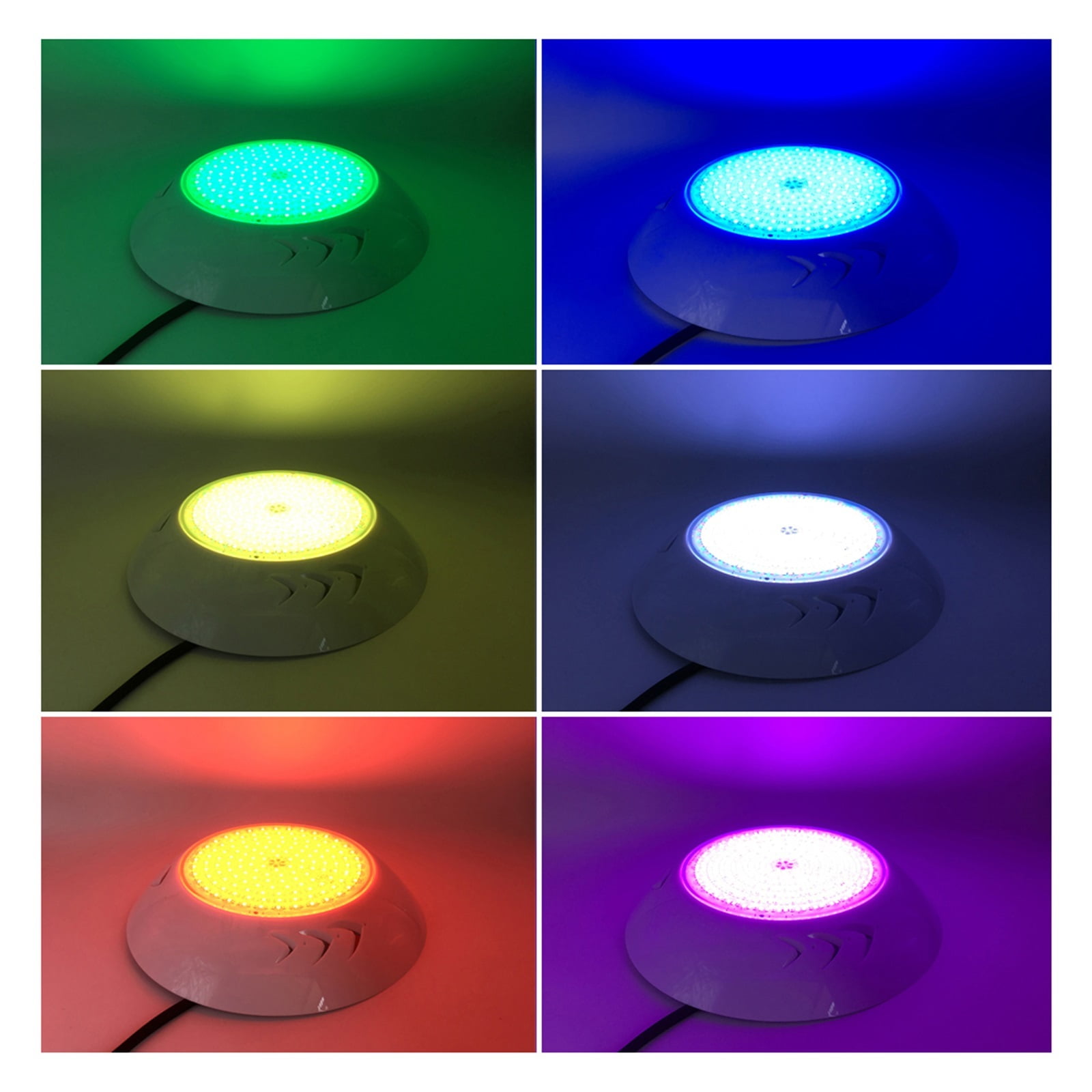 Underwater Light 18W 24W 35W Resin Filled Flat RGB Pool Projector AC 12V Pond Lighting IP 68 ...