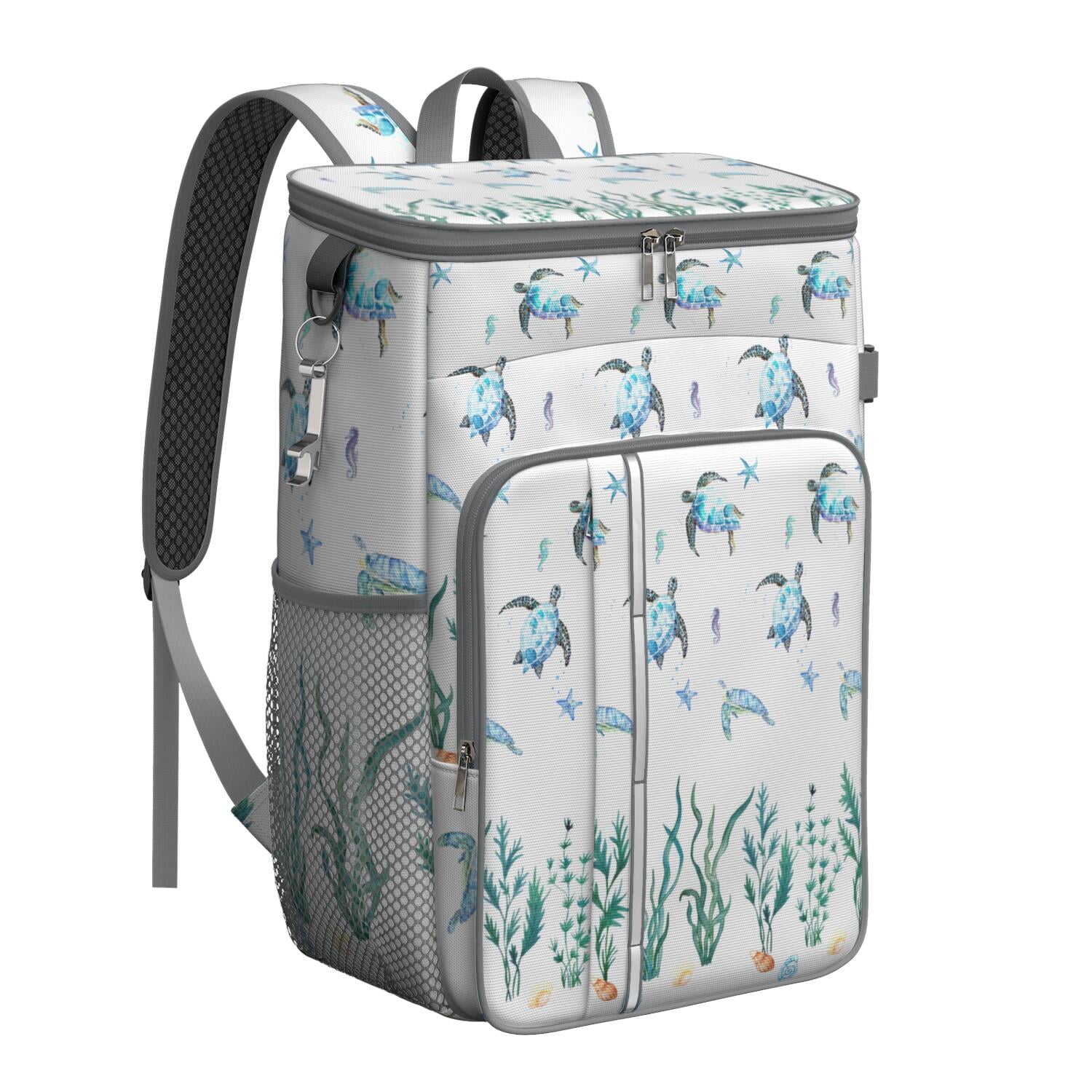 Underwater Marine Life Backpack Cooler – Leakproof Insulated Lunch Bag ...
