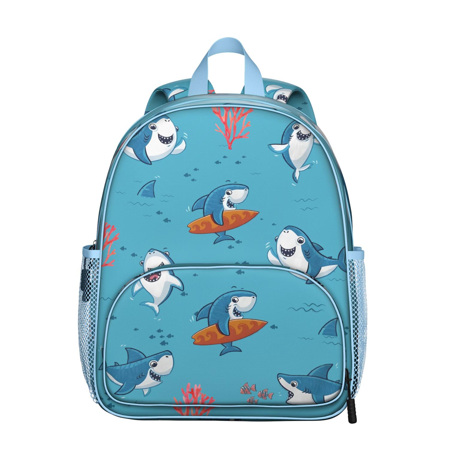 Underwater Marine Life Student Backpack - Sturdy Oxford Fabric Travel ...