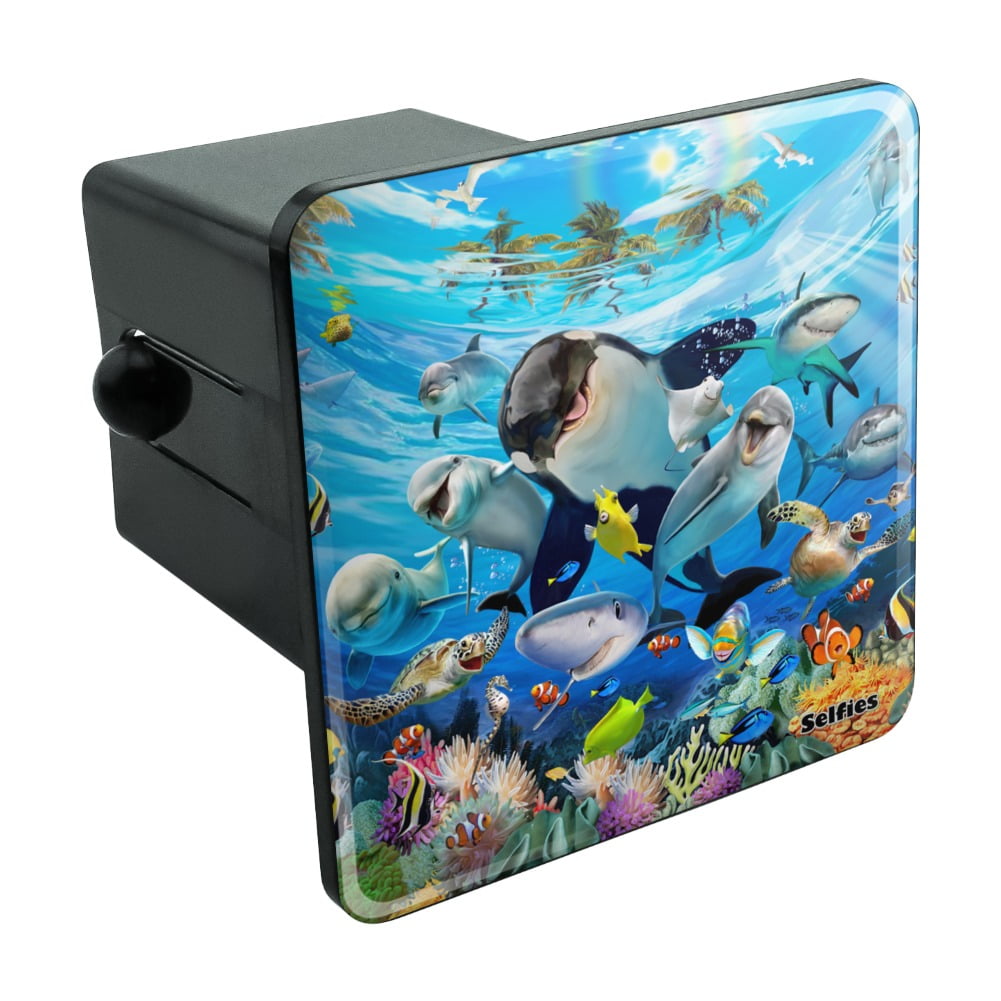 Underwater Ocean Selfie Orca Shark Dolphin Sea Turtle Coral Tow Trailer ...