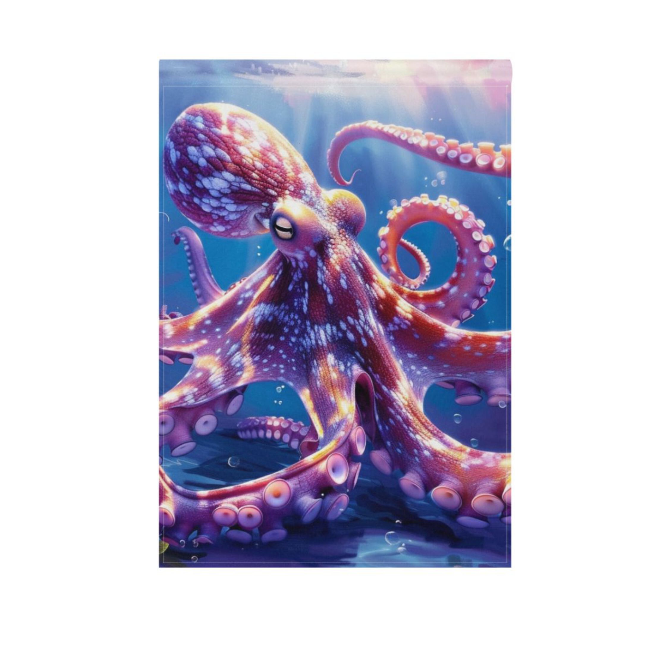 Underwater Octopus Garden Flag 12"x18" Double-Sided Yard Flags for ...