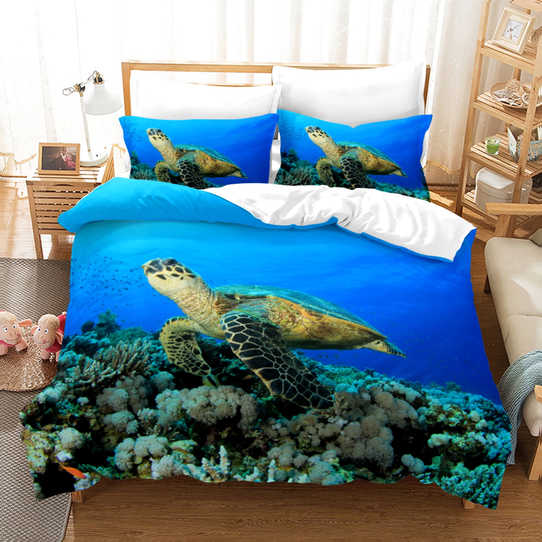 Underwater Paradise Bedding Set Photorealistic & Coral Reef Design for ...