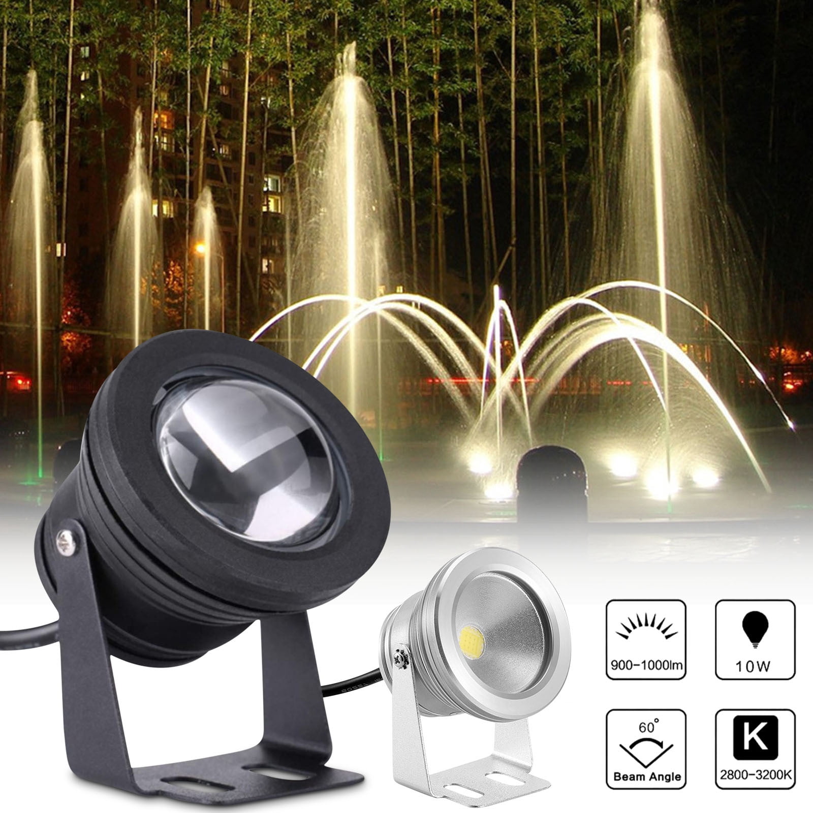 Underwater Pond Pool Lights, Remote Control LED Beads, Submersible ...
