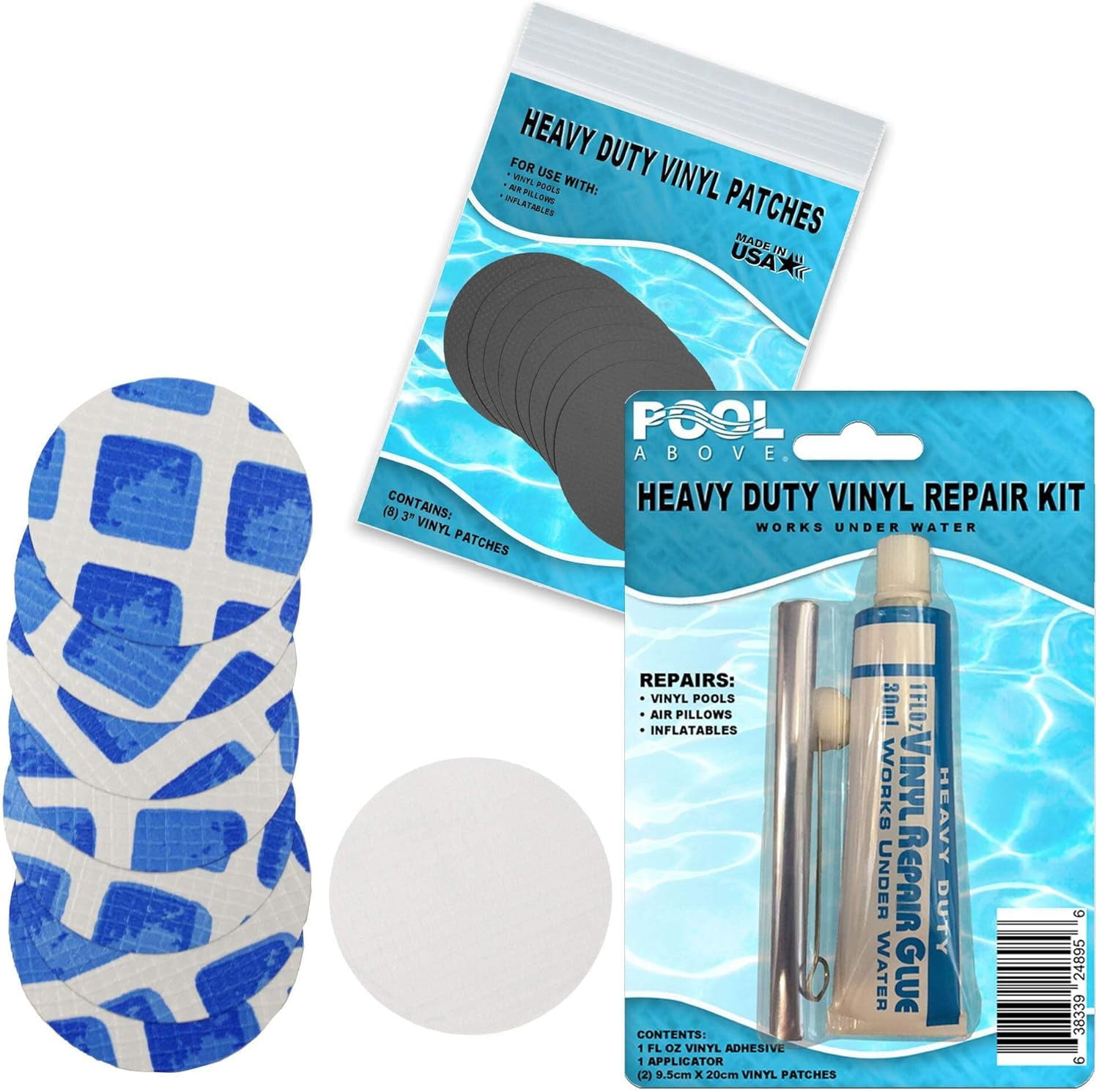 Underwater Pool Repair kit for Frame Set and Easy Set Pool | Vinyl Glue ...