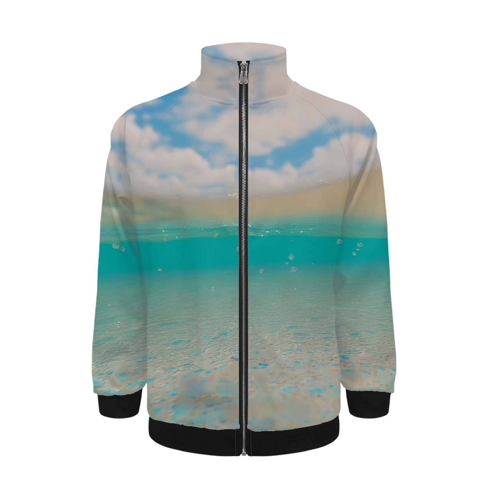 Underwater Sand Bubbles Jacket Men's Street Cool Long Sleeves Coat ...