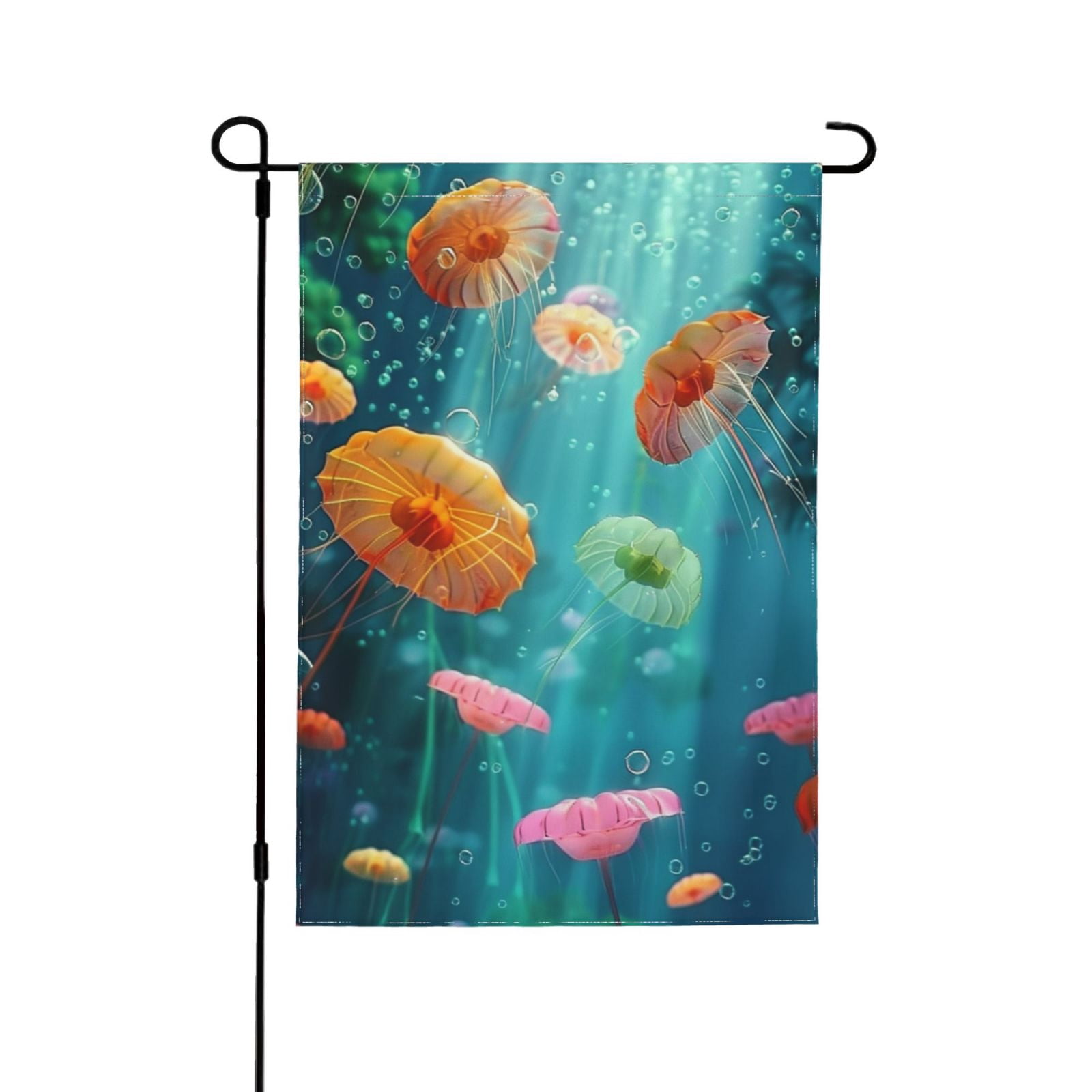 Underwater Scene: Colorful Umbrellas Spring and Garden Garden sided ...