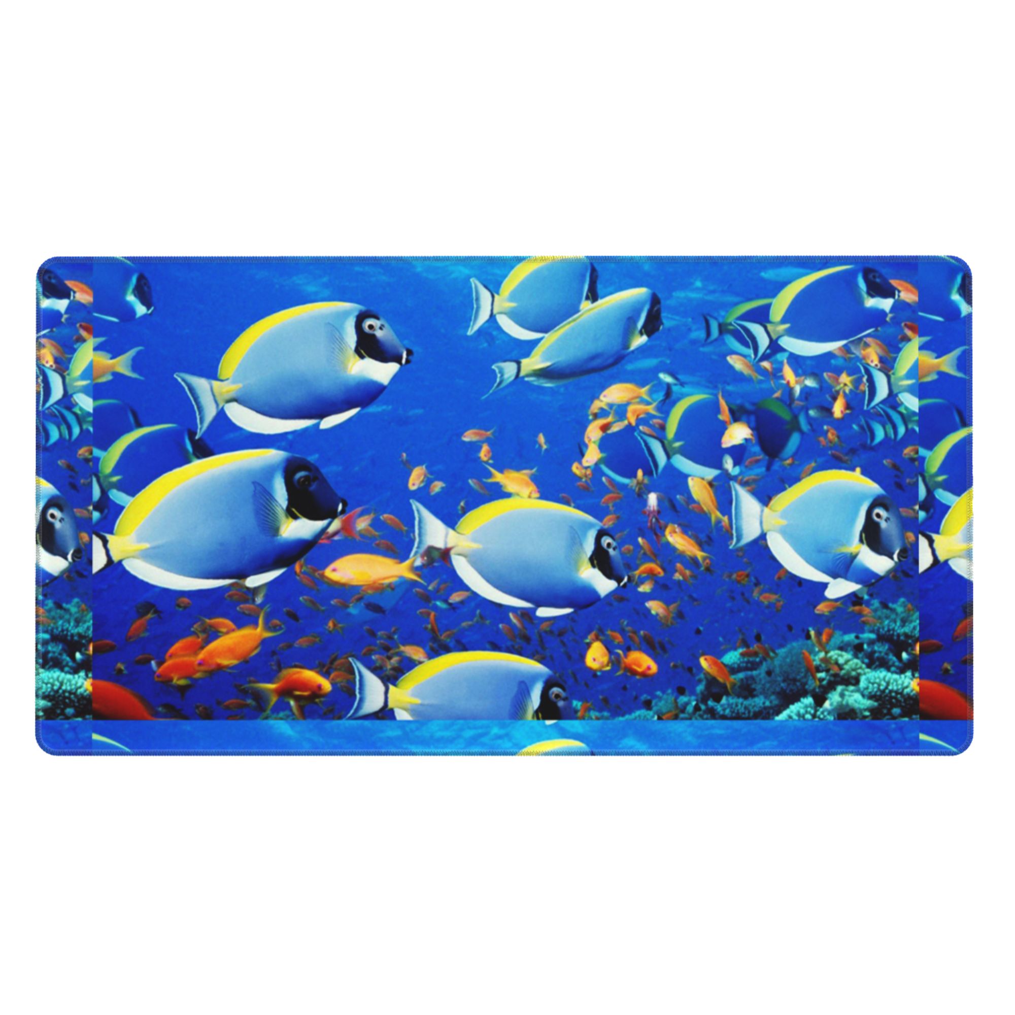 Underwater Scene Large Gaming Mouse Pad, Large Keyboard Pad,Desk Pad ...