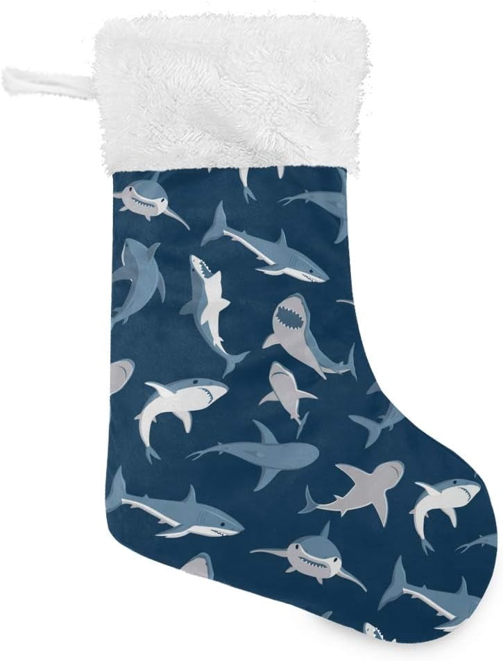 Underwater Shark Sea Animal Marine Wildlife Christmas Stocking 18inch ...