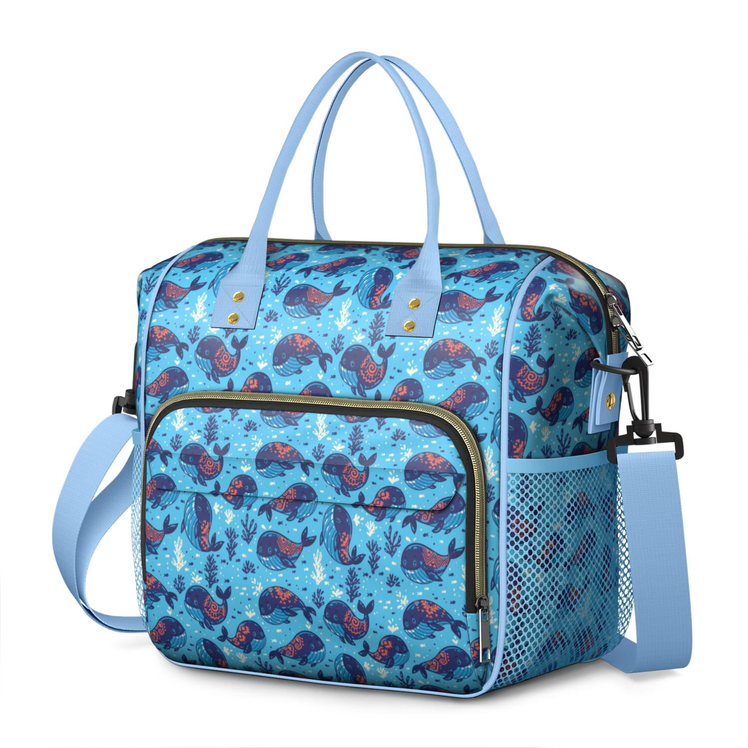 Underwater Shark and Whale Themed Lunch Box, Leakproof Lunch Tote with ...