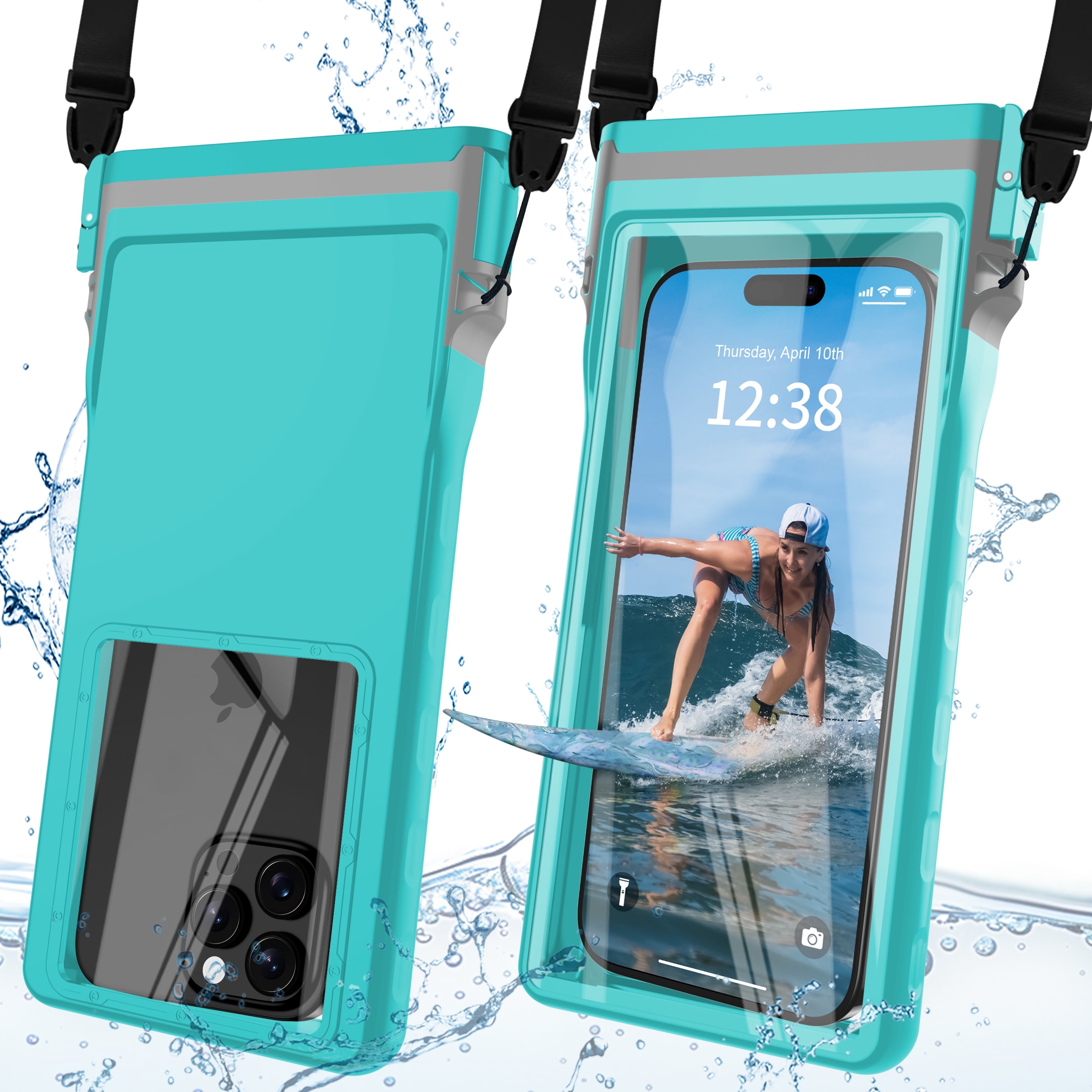 ANTSHARE Waterproof Phone Pouch, 7.0 inch Waterproof Phone Case for ...