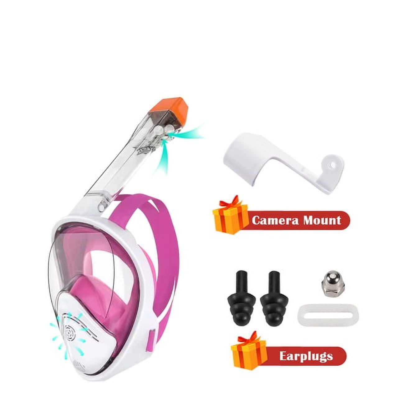 Underwater Snorkeling Full Face Diving Mask Anti Fog Scuba Swim Masks ...