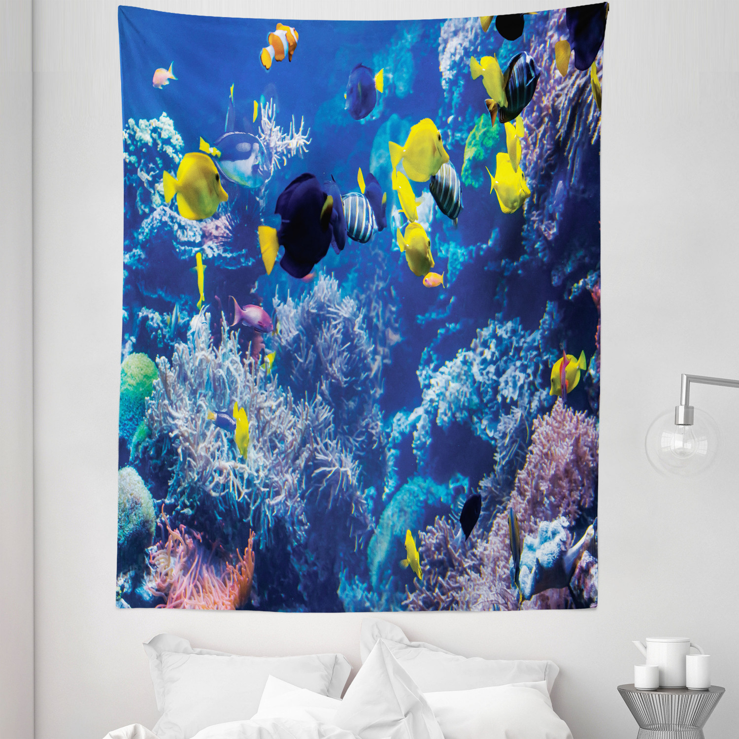 Underwater Tapestry, Close up Photo of Tropical Coral Reef Exotic ...