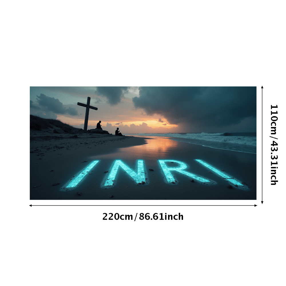 Underwater Themed Background Banner with Glowing Jellyfish Crosses and ...