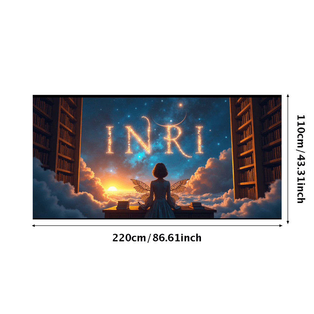 Underwater Themed INRI Banner with Crosses and Jellyfish Background ...