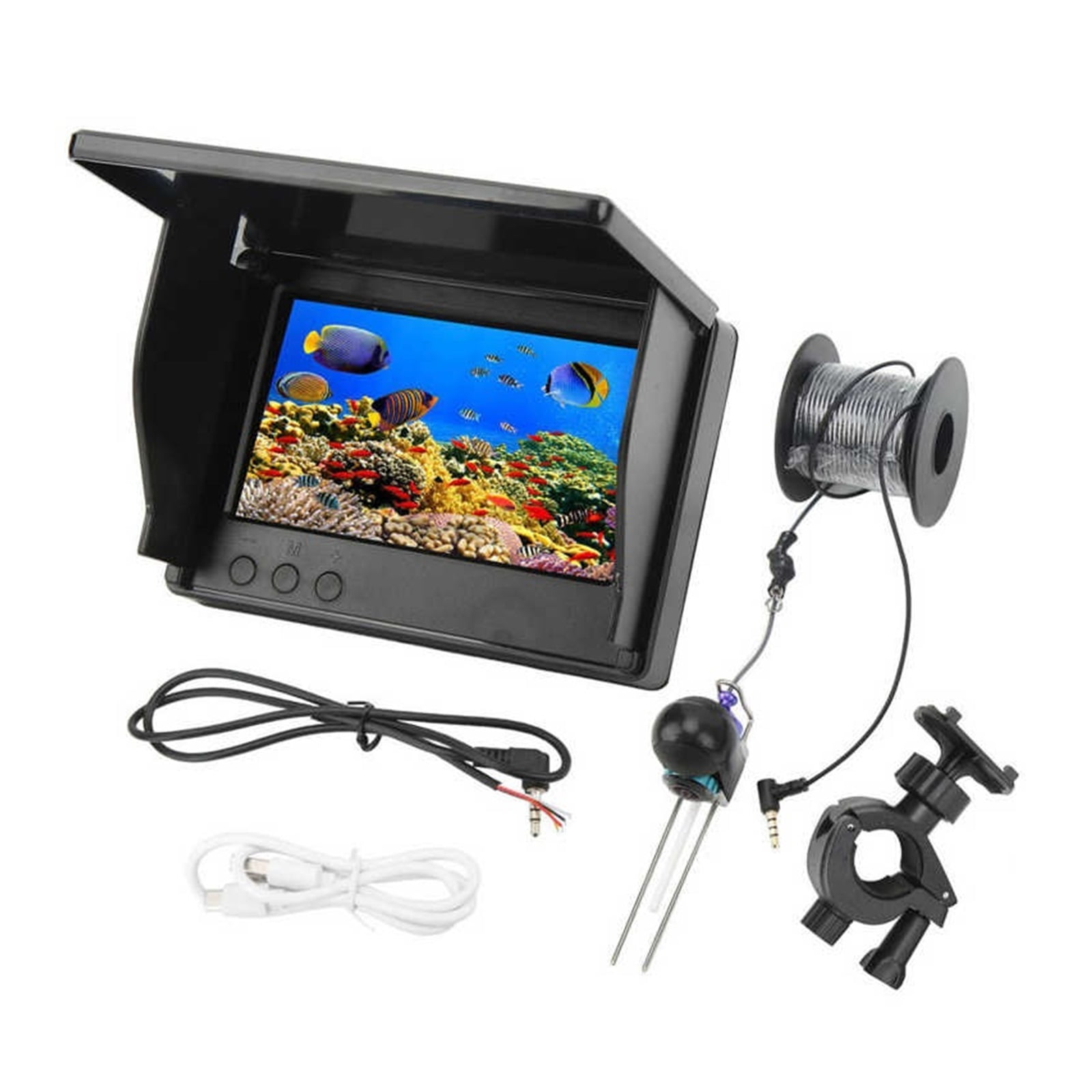 Underwater Video Fish Finder 4.3in HD Display Screen Fishing Camera Kit ...