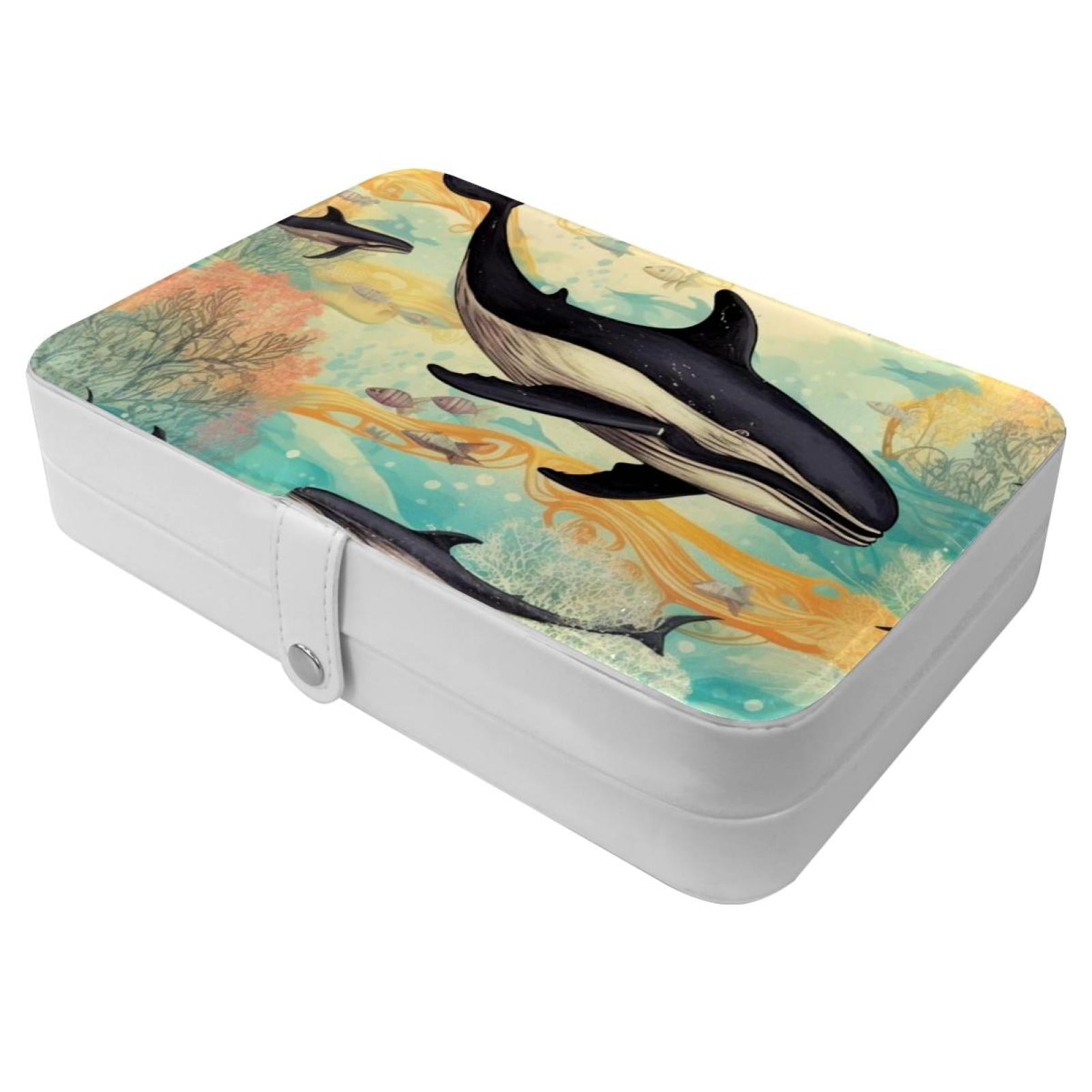 Underwater Whale Travel Jewelry Box - Compact and Portable - Ideal ...