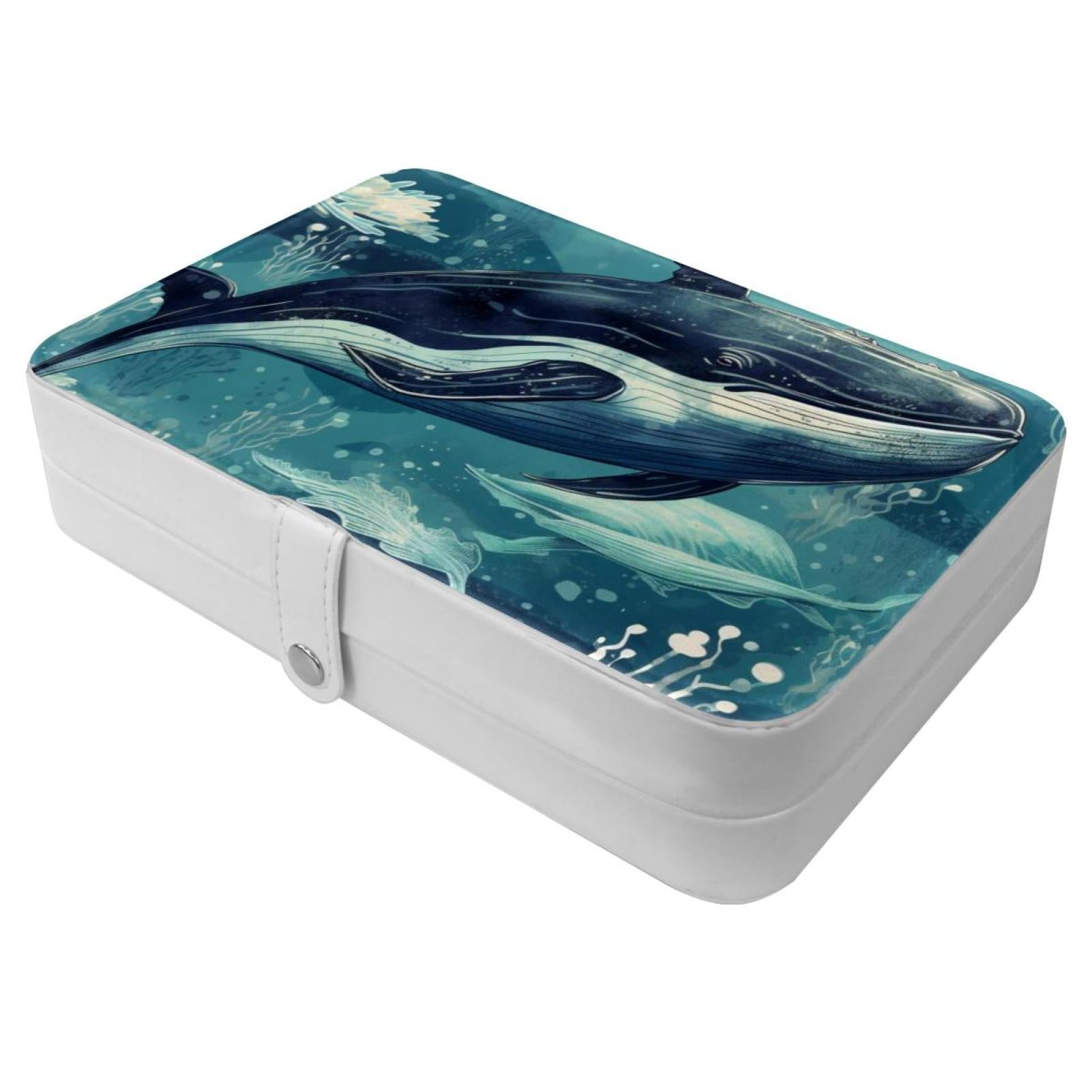 Underwater Whale Travel Jewelry Box - Compact and Portable - Ideal ...