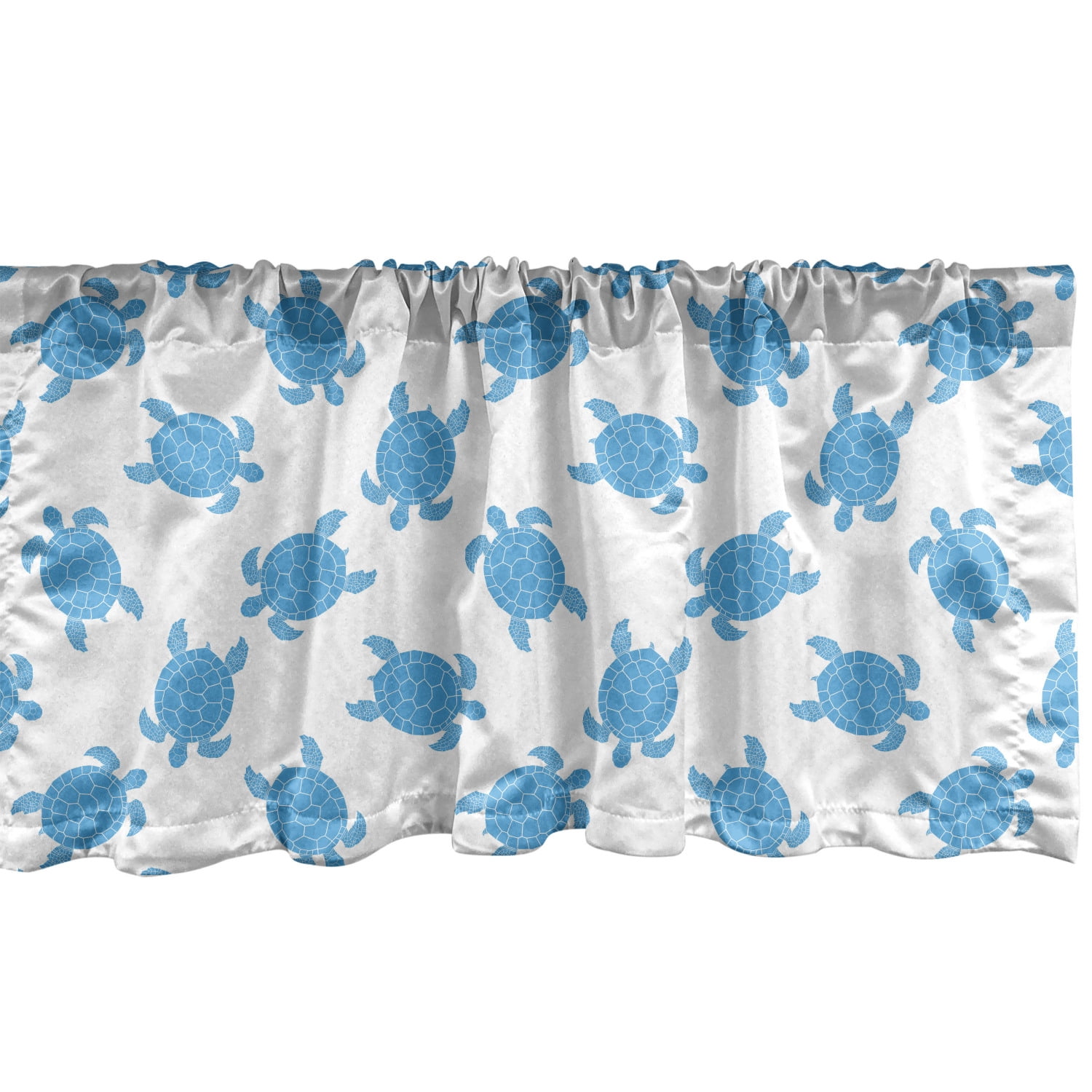 Ambesonne Underwater Valance Pack of 2, Sea Turtles Exotic Ocean, 54 ...