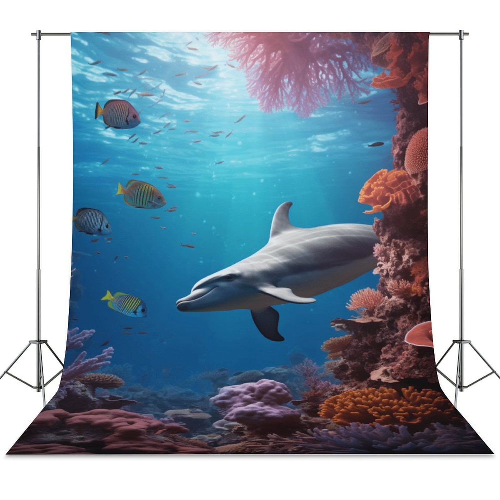 Underwater World Backdrop Baby Shower Newborn Portrait Girl Boy ...