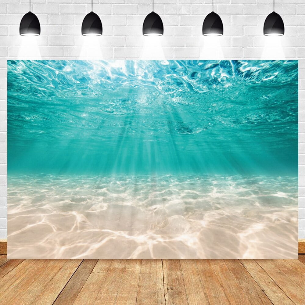 Underwater World Backdrop Seabed Shark Ocean Undersea Fish Coral Baby ...