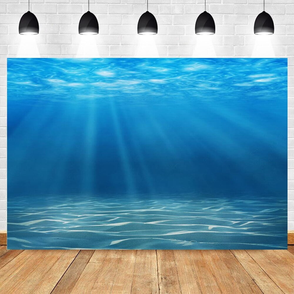 Underwater World Backdrop Seabed Shark Ocean Undersea Fish Coral Baby ...