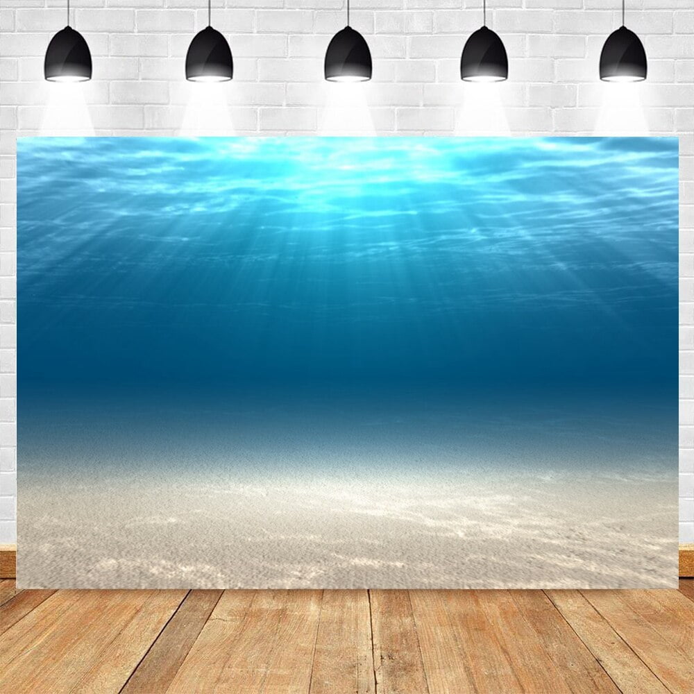 Underwater World Backdrop Seabed Shark Ocean Undersea Fish Coral Baby ...
