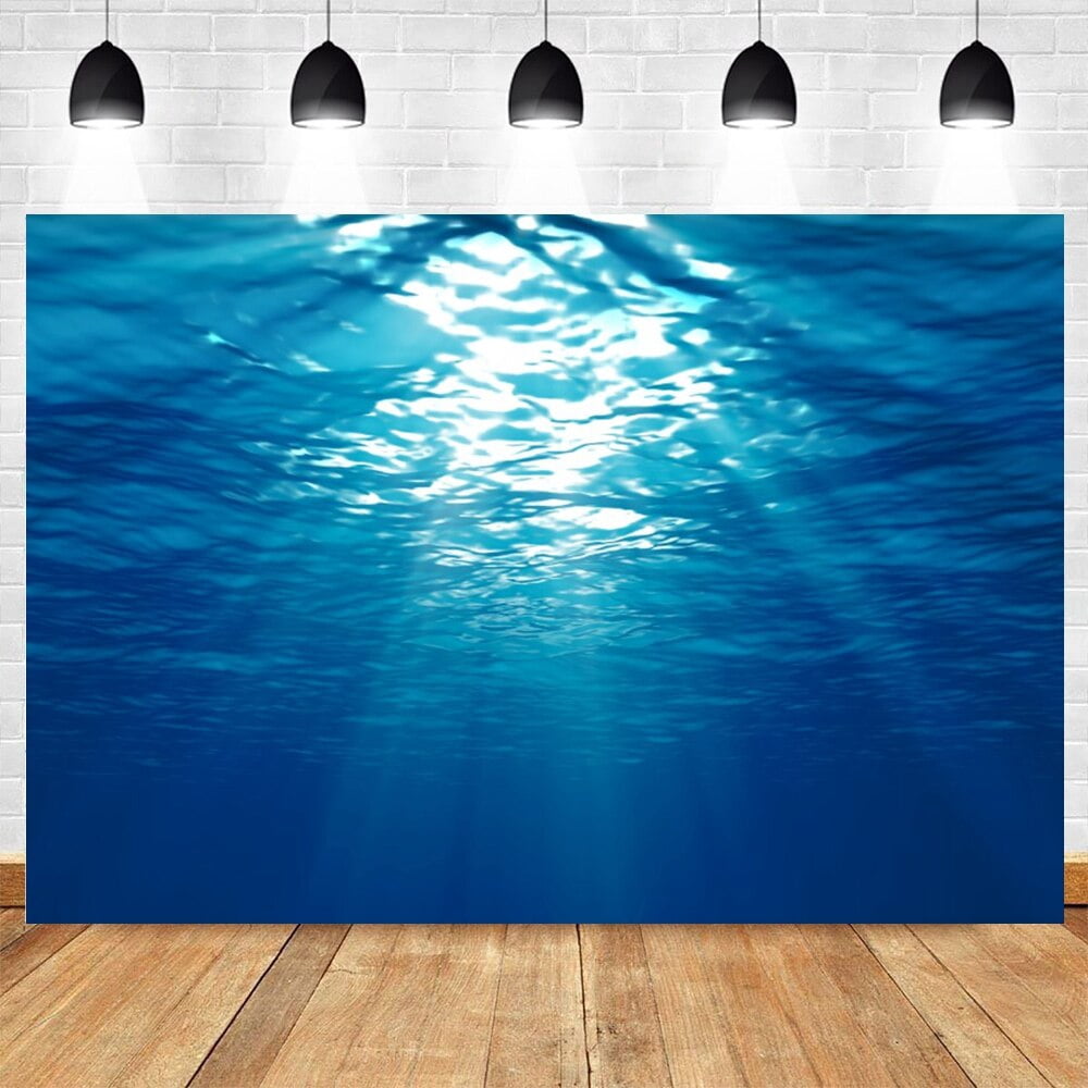 Underwater World Backdrop Seabed Shark Ocean Undersea Fish Coral Baby ...
